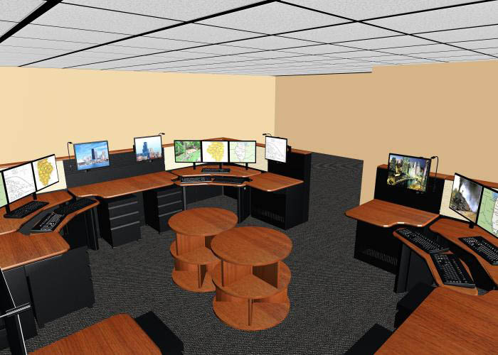 Multi Screen Workstations: Ergonomic Console l E Systems Group