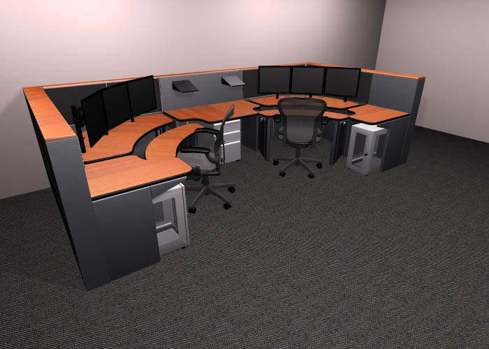 Multi Screen Workstations: Ergonomic Console l E Systems Group