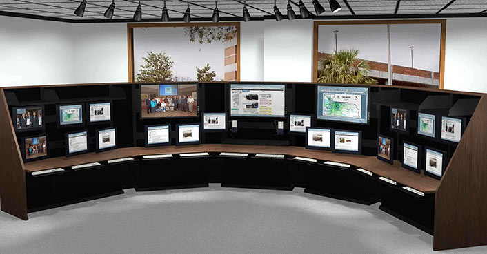 Multi Screen Workstations: Ergonomic Console l E Systems Group
