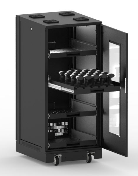 Locking Charging Cabinet, Rack: Scanner Charger l E Systems Group