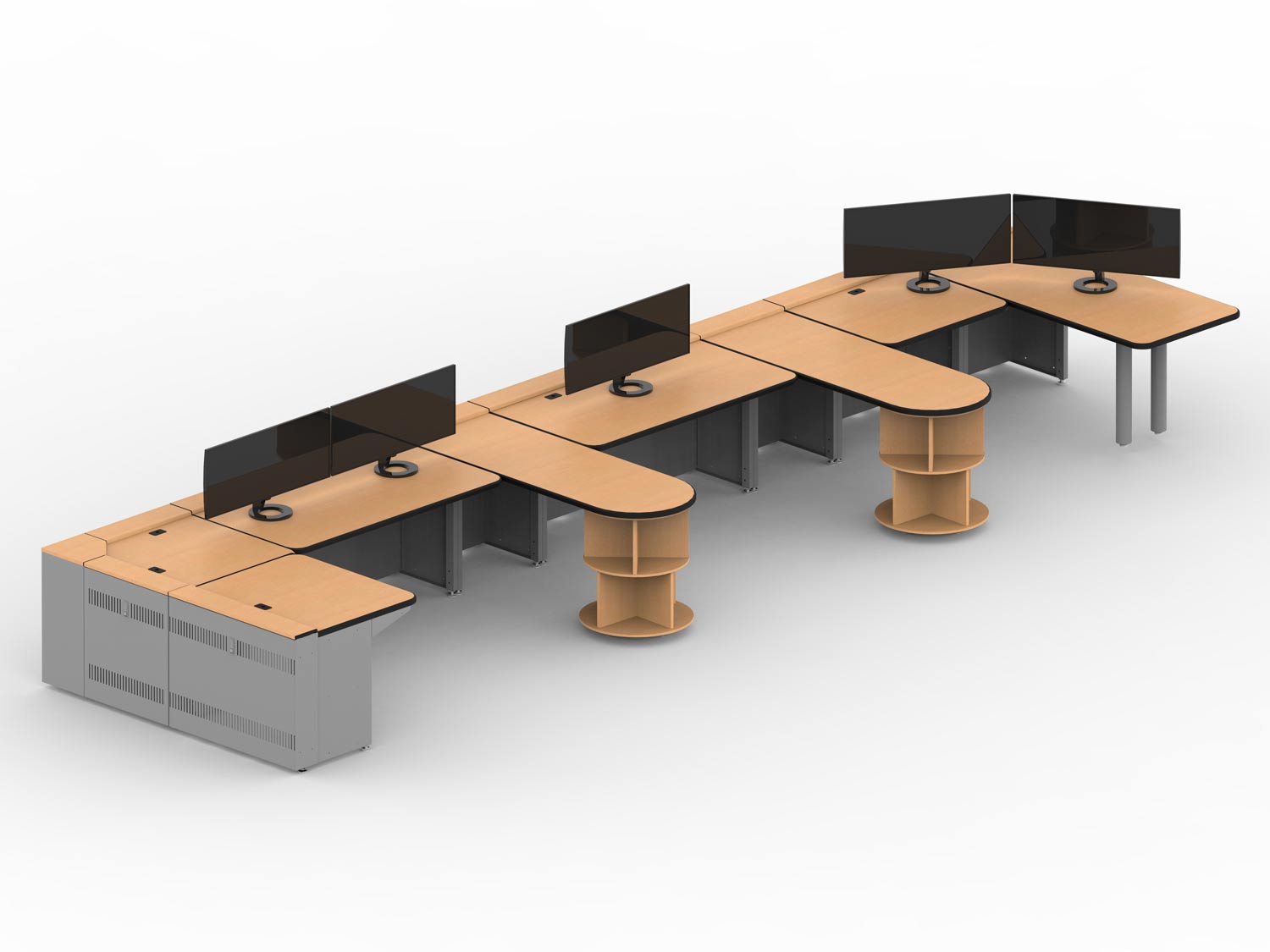 Multi Screen Workstations: Ergonomic Console l E Systems Group