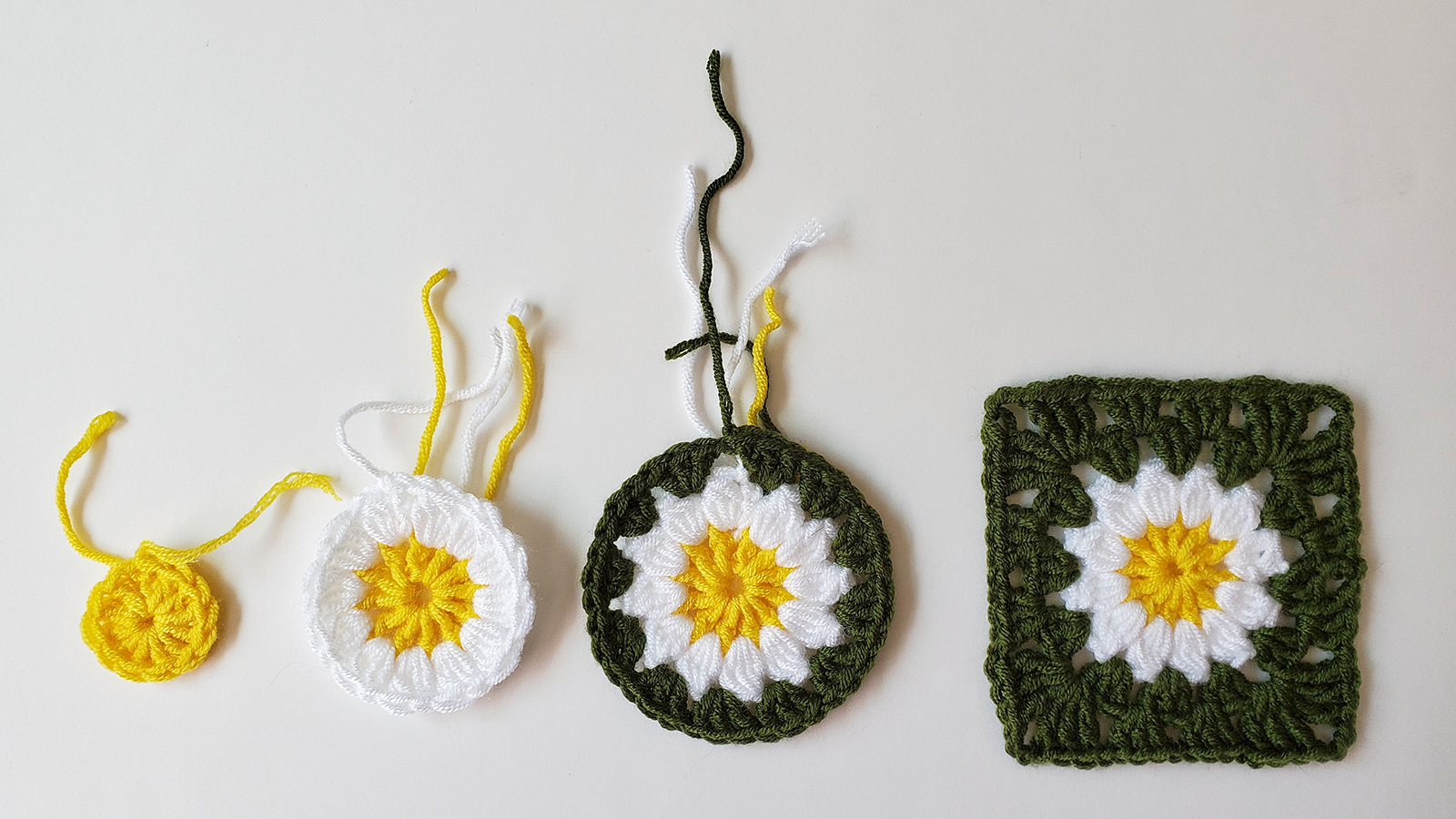 THNLife - The Bellis Granny Square Crochet Pattern | Chenoa Wilcox