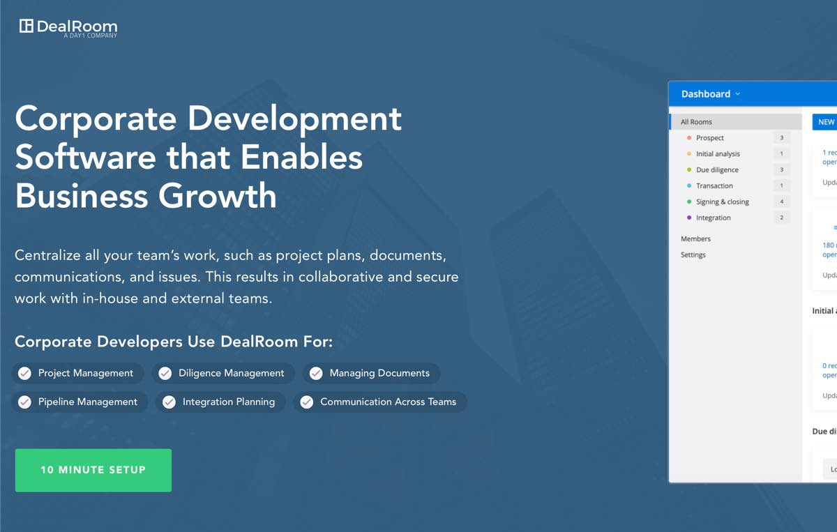 Corporate Development Software | M&A Software [Free Trial]