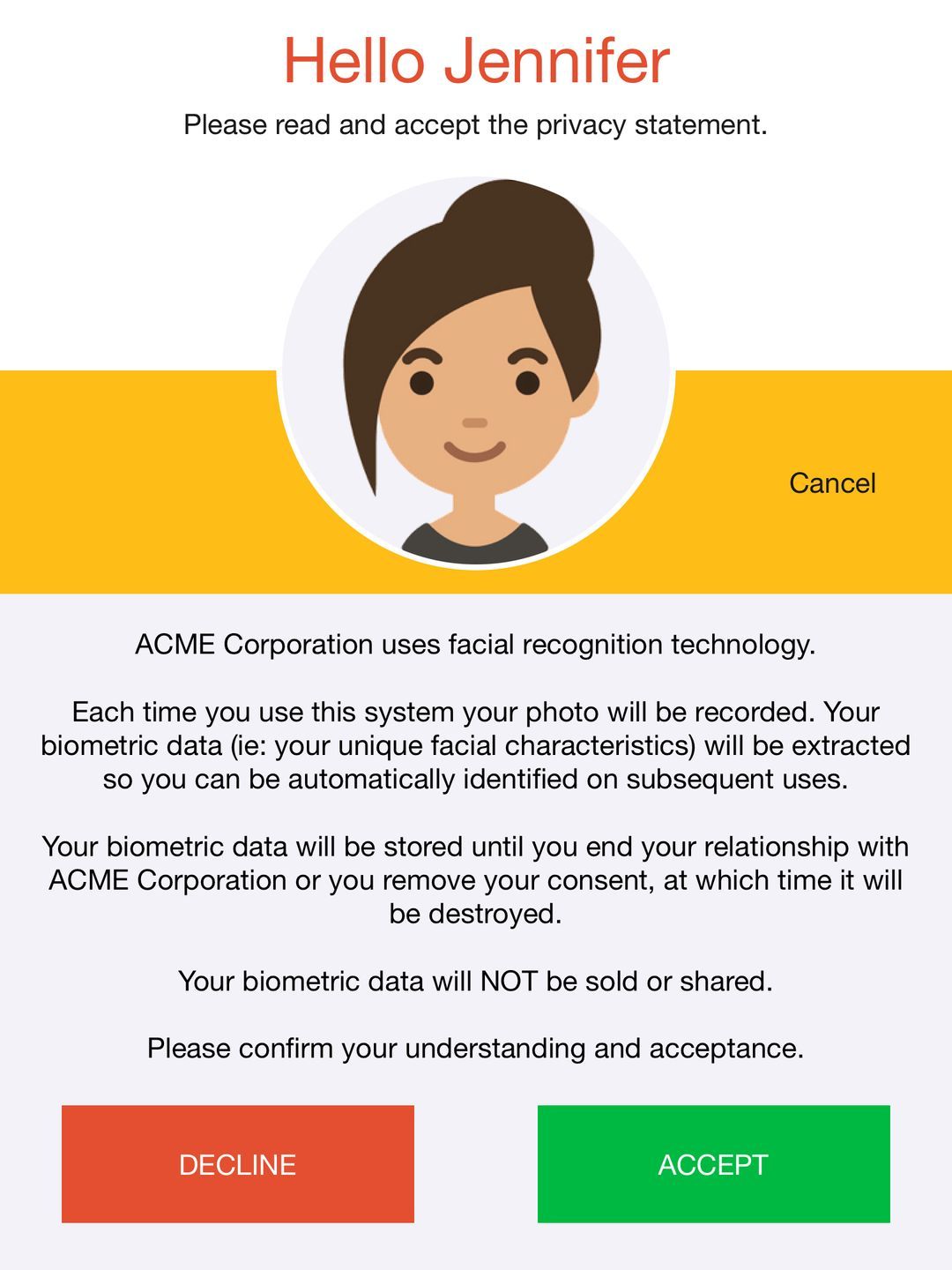 Facial Recognition Privacy and Security