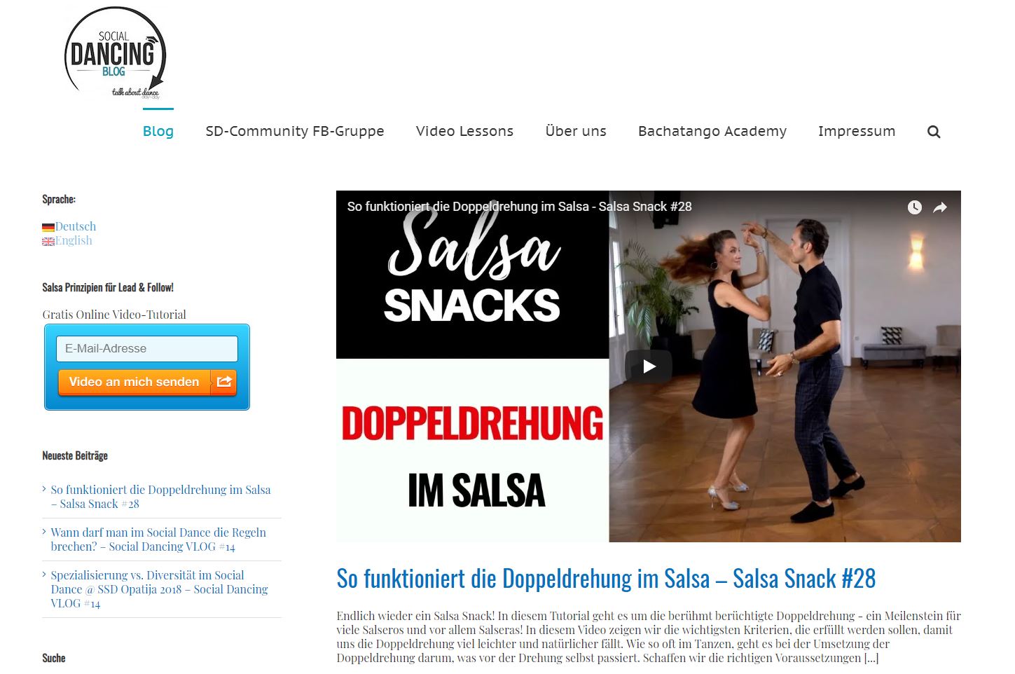 Top 3 Tanzblogs, die du nicht verpassen darfst.