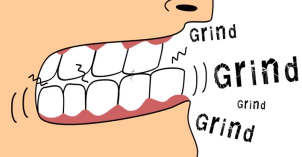 Grinding and clenching teeth during stress