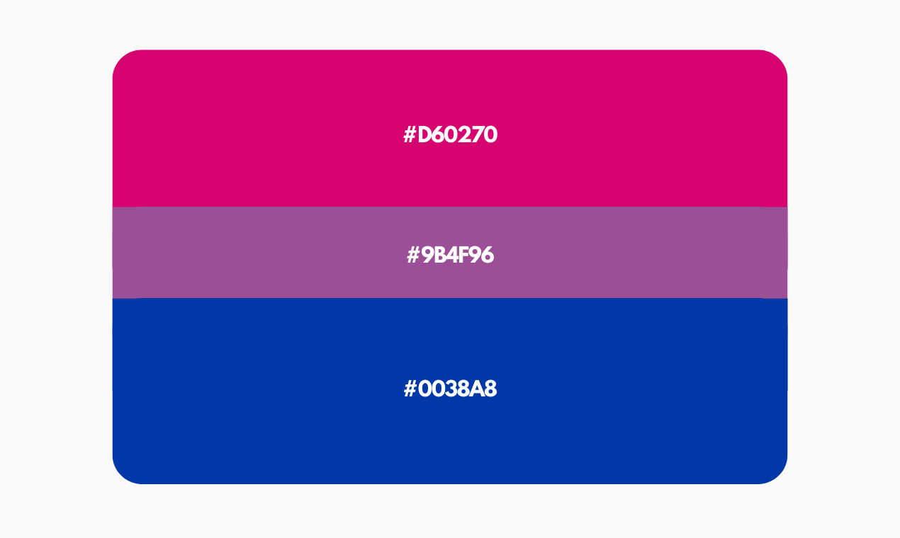 Bi Colors: Bisexual Flag Tones with Color Codes