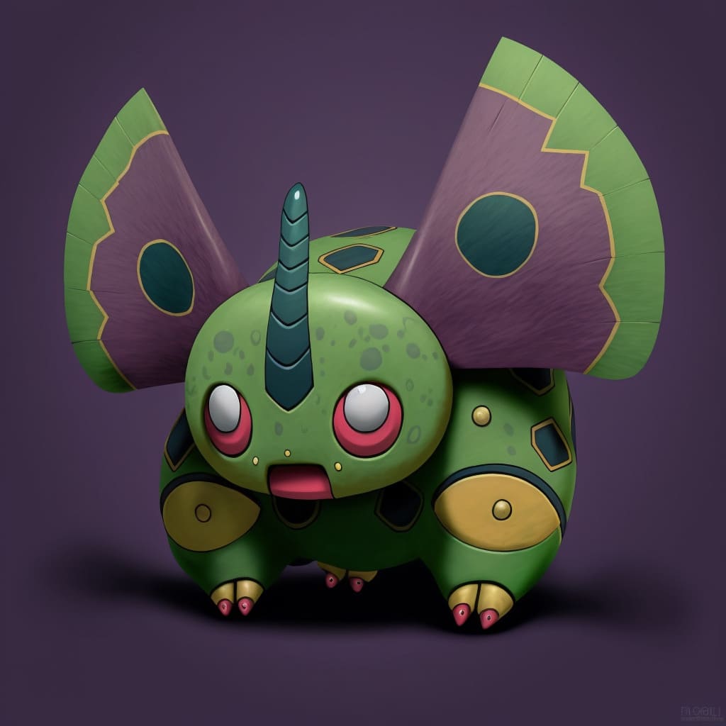 +25 Green Pokemon Explained (3D Images) - Eggradients.com