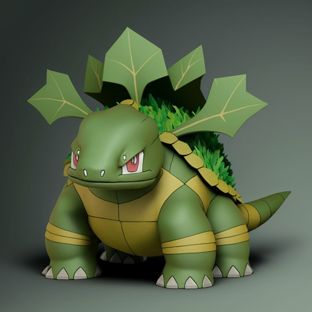 +25 Green Pokemon Explained (3D Images) - Eggradients.com