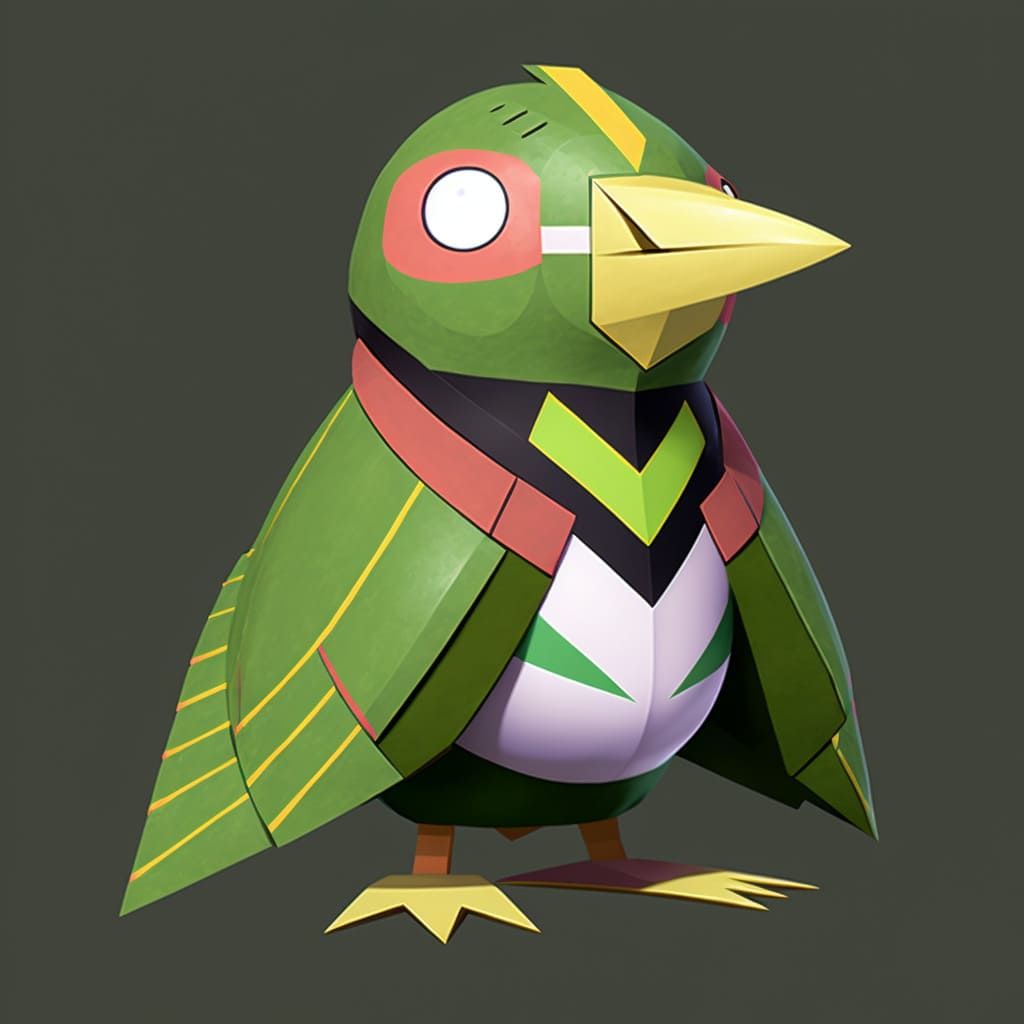 +25 Green Pokemon Explained (3D Images) - Eggradients.com