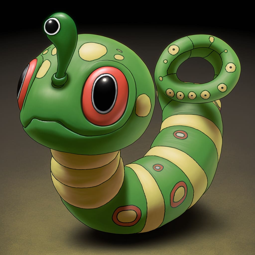 +25 Green Pokemon Explained (3D Images) - Eggradients.com