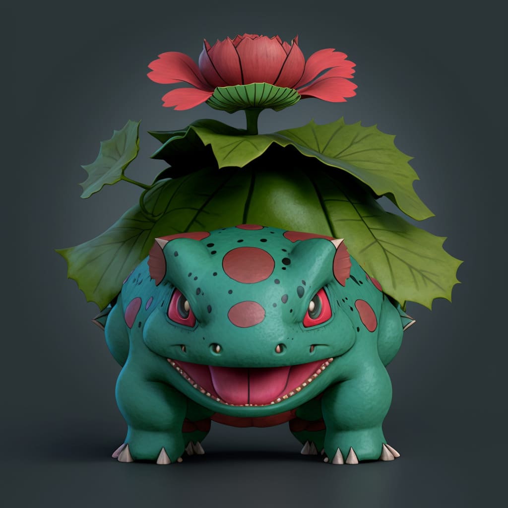 +25 Green Pokemon Explained (3D Images) - Eggradients.com