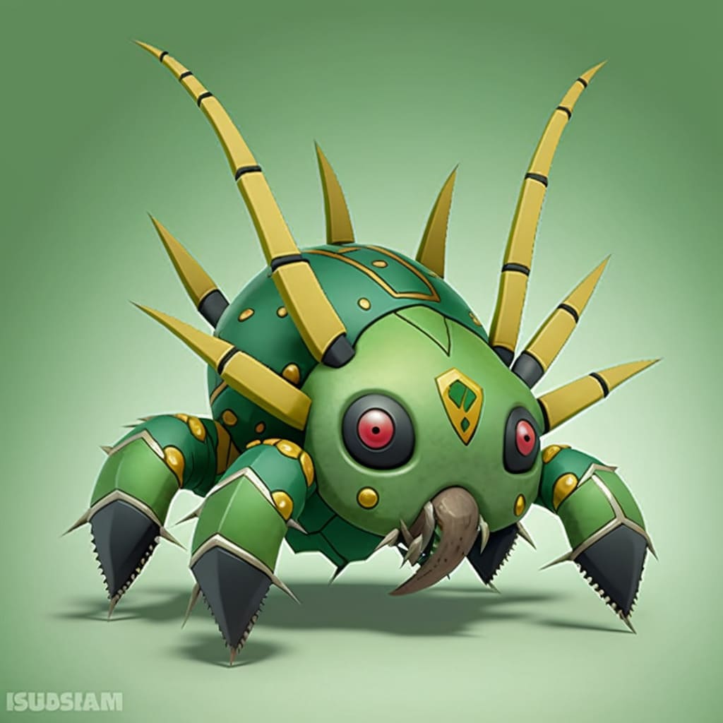 +25 Green Pokemon Explained (3D Images) - Eggradients.com