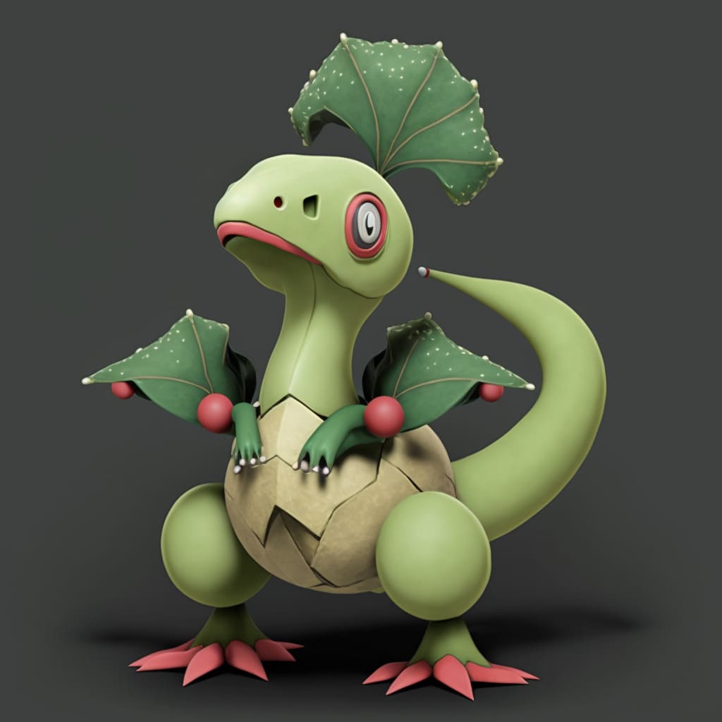 +25 Green Pokemon Explained (3D Images) - Eggradients.com