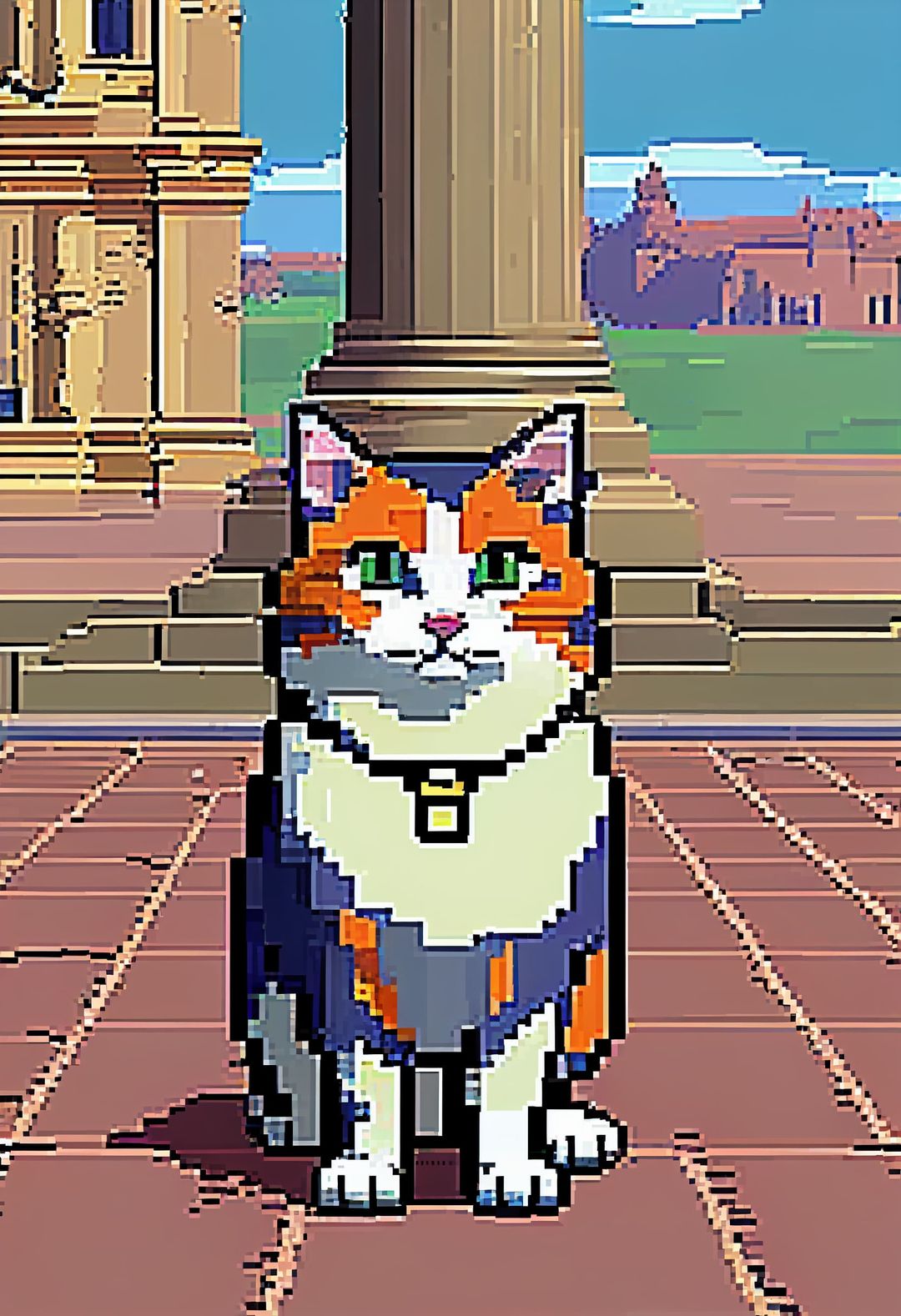 +30 Cat Pixel Art: High-Resolution Free Images - Eggradients.com