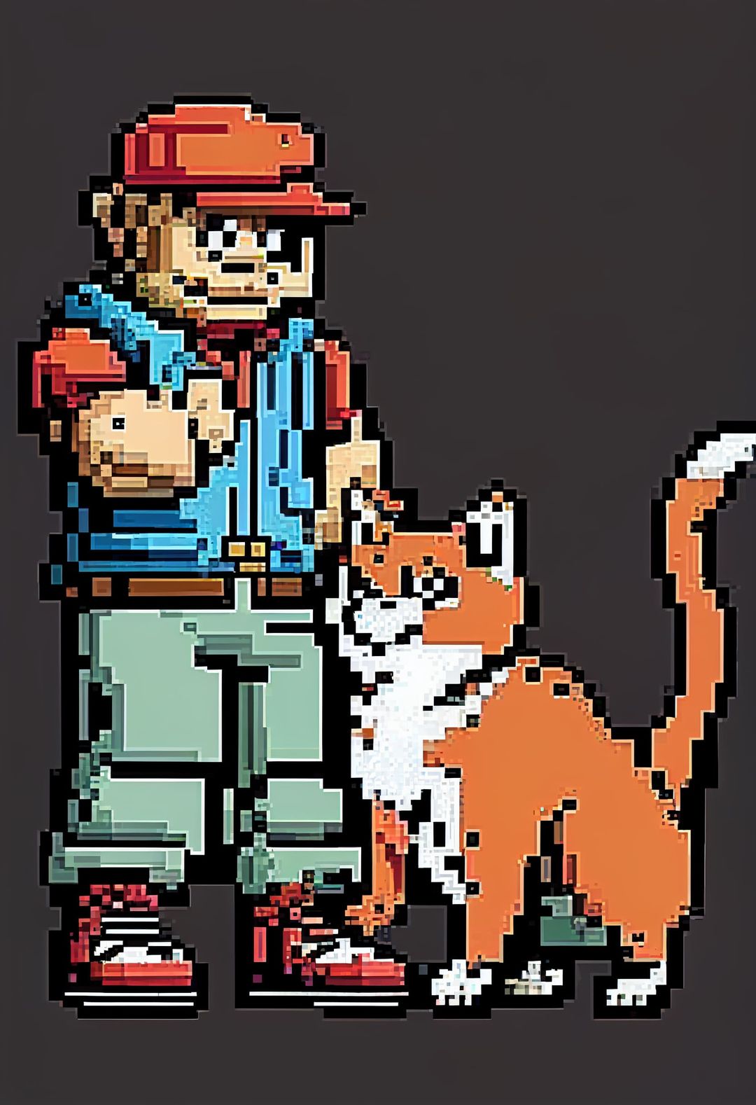+30 Cat Pixel Art: High-Resolution Free Images - Eggradients.com