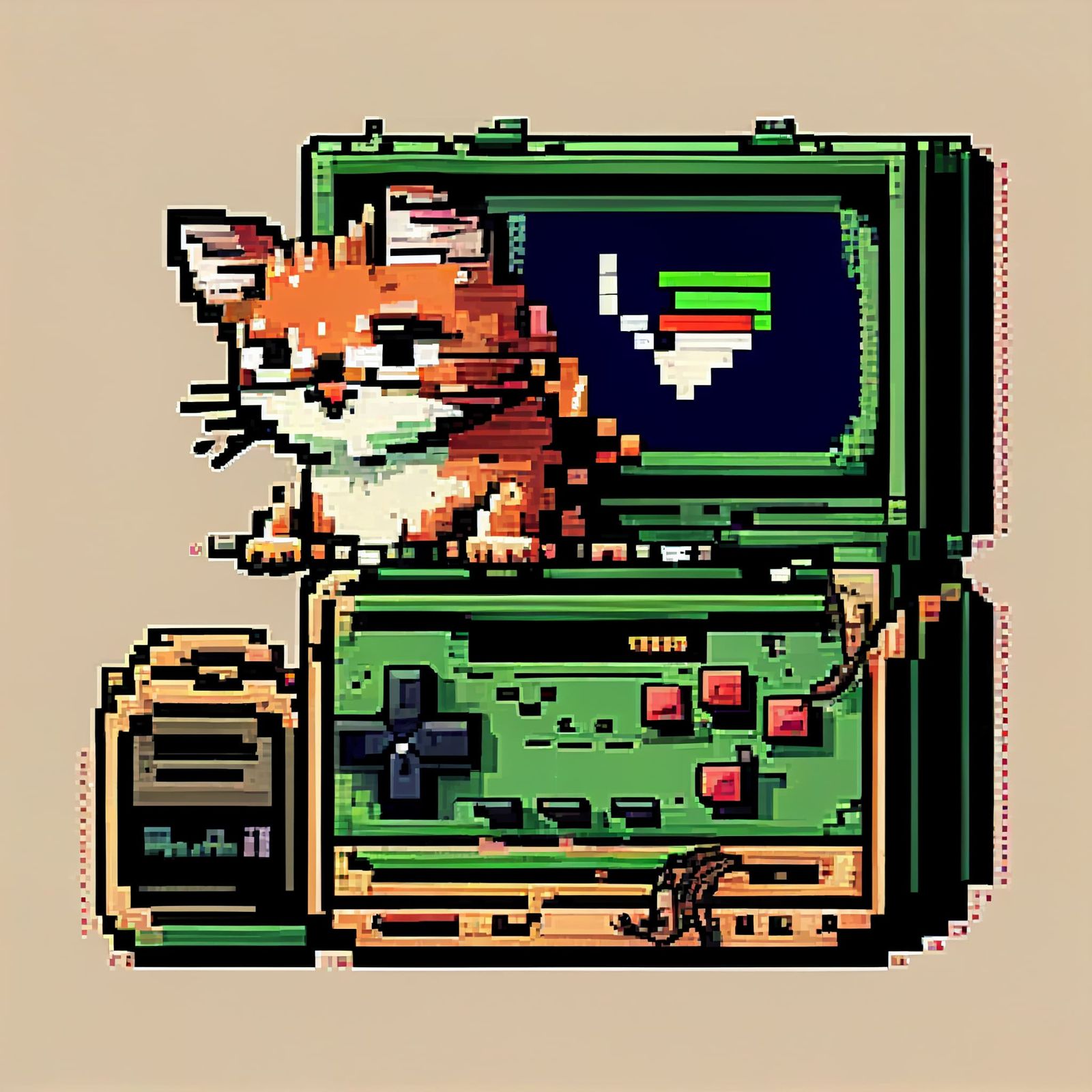 +30 Cat Pixel Art: High-Resolution Free Images - Eggradients.com