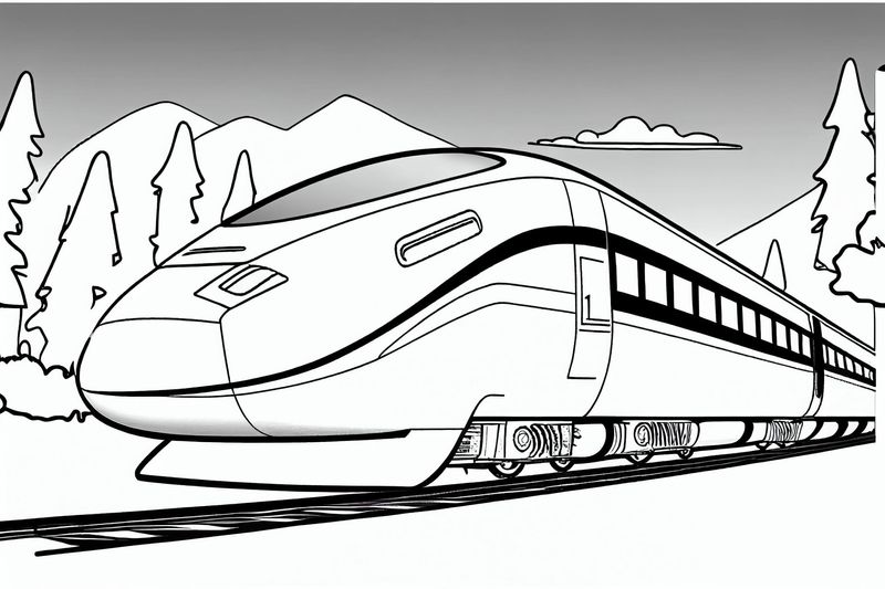 +50 Train Coloring Pages: Free Printable Images - Eggradients.com