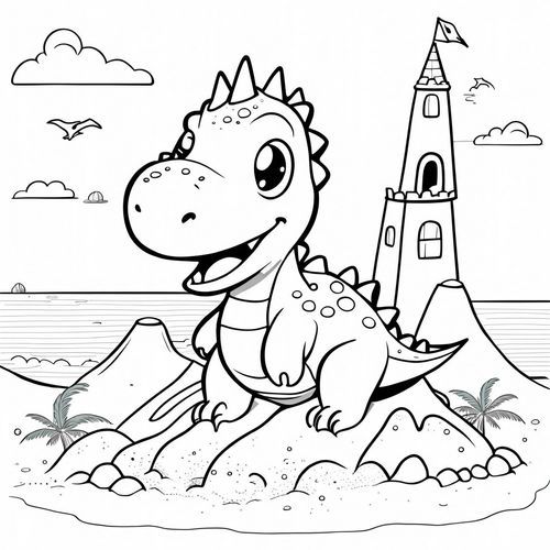 +50 Printable Dinosaur Coloring Pages: Discover Kawaii Dinosaurs ...
