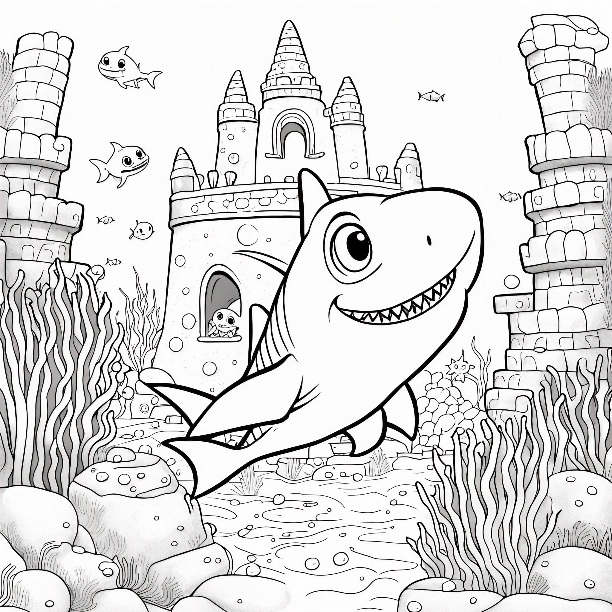 Nemo Shark Coloring Pages