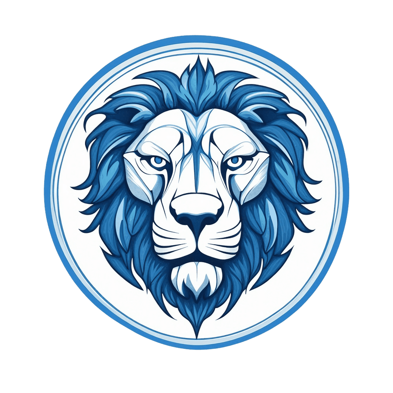 +50 Blue Lion Logo: Free to Use and Transparent Background ...