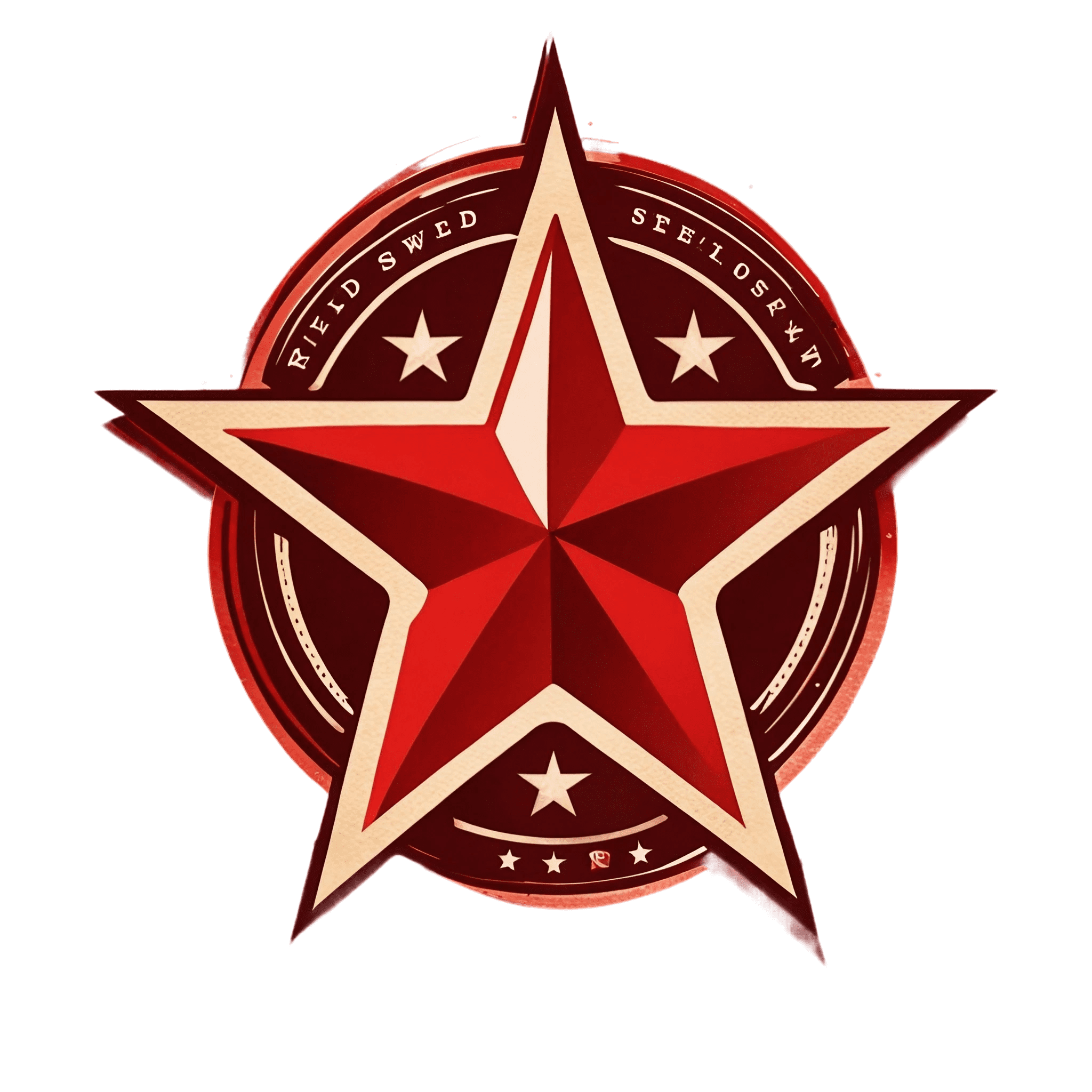 Red Star In Circle Logo