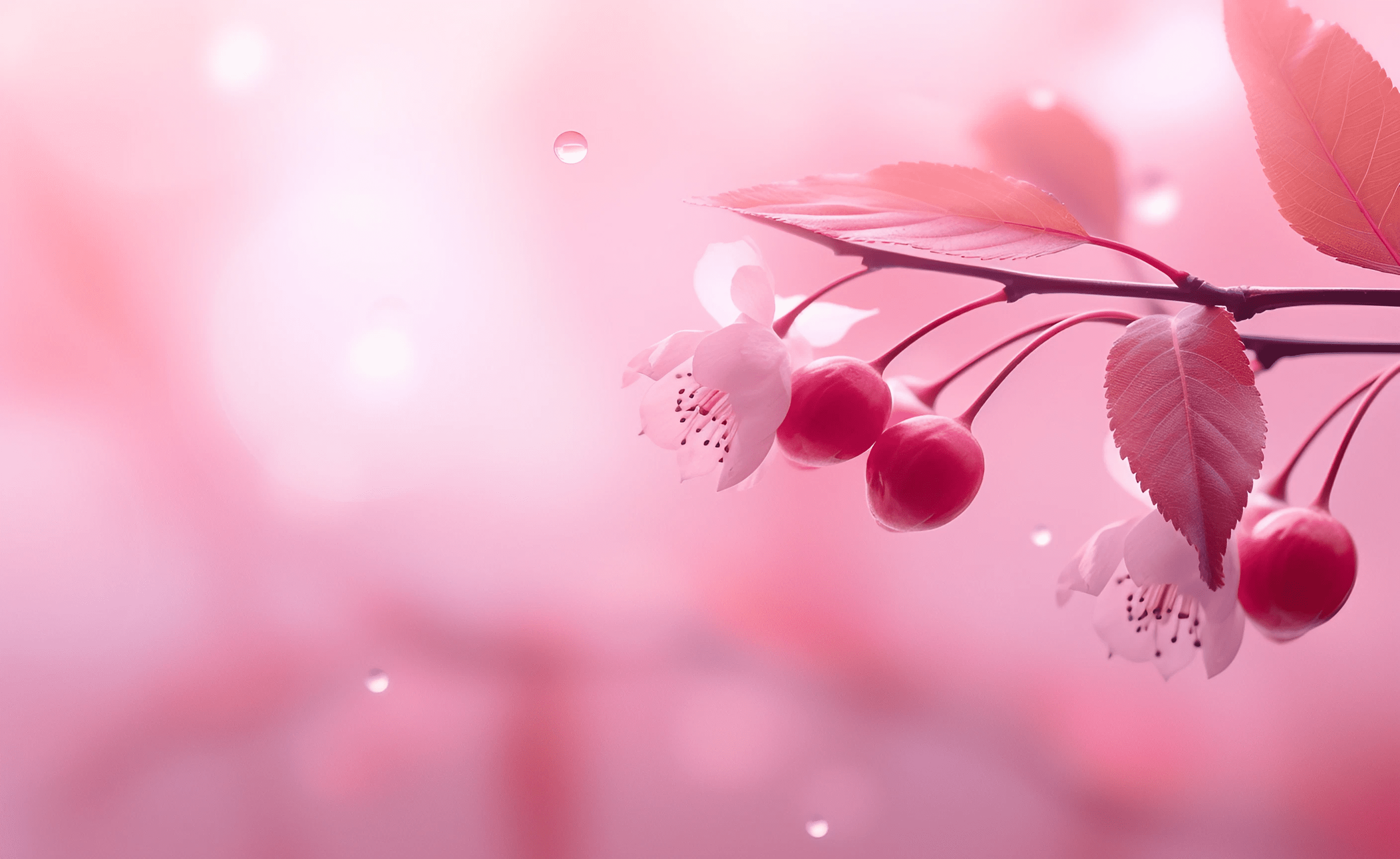 Pink Cherries Wallpaper