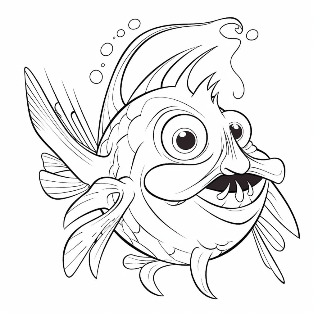 Free Coloring Pages Of Fish