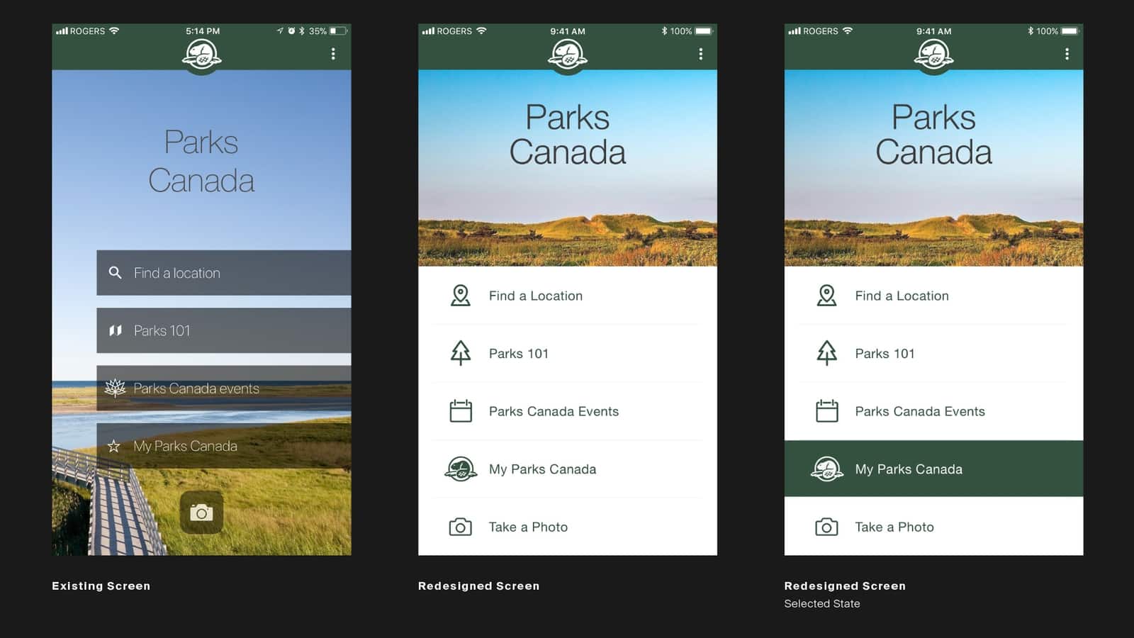Parks Canada Redesign