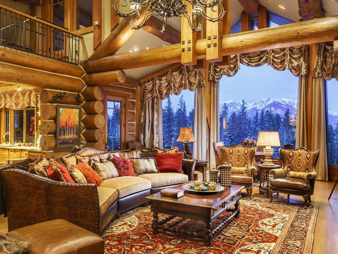 Madeen Interior Design - Contemporary Log Home
