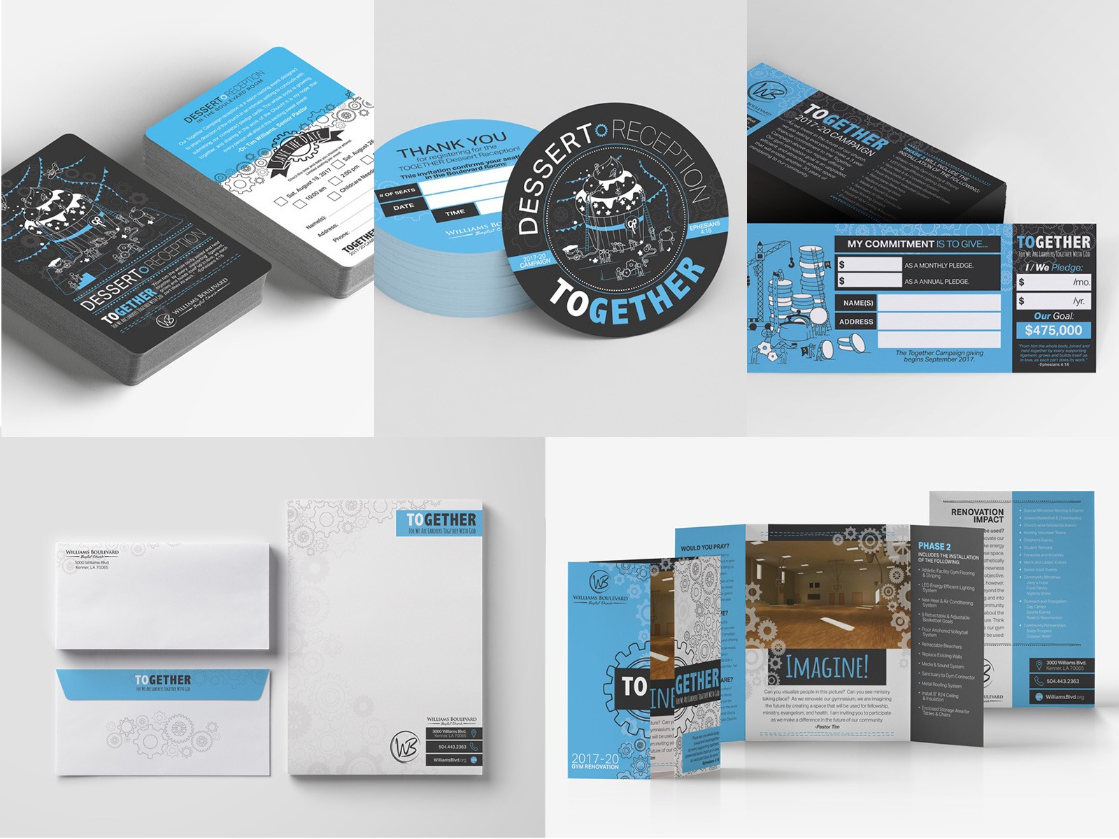 6 Church Capital Campaign Materials Theme Design Examples For WBBC