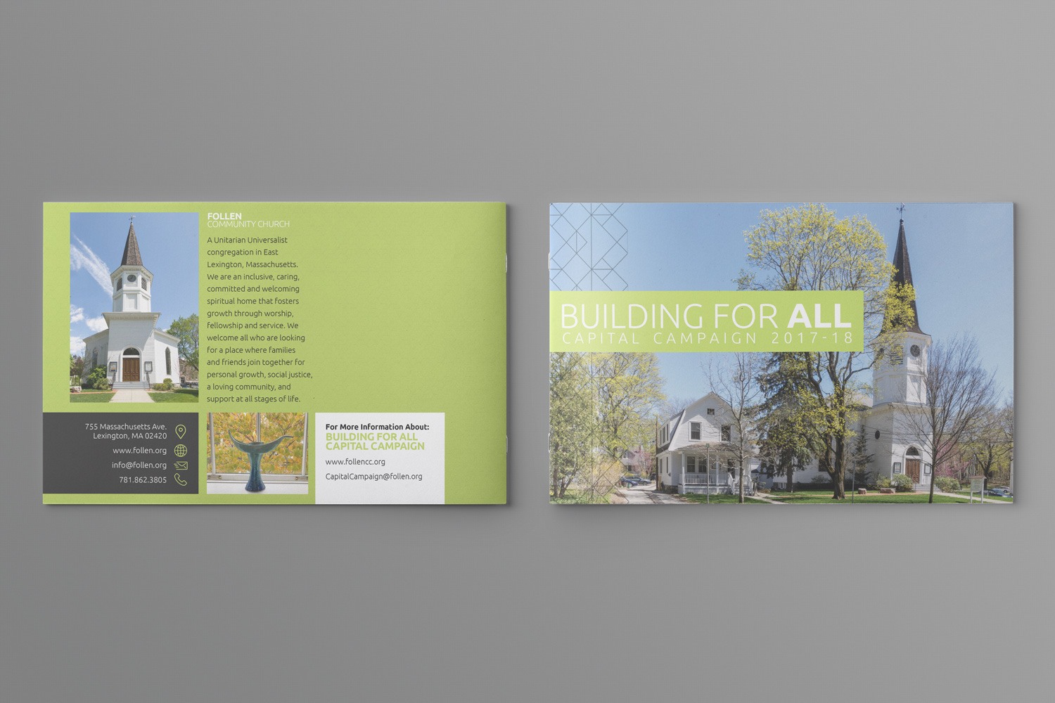 Church Capital Campaign Case Statement Booklet Design for FCC ...