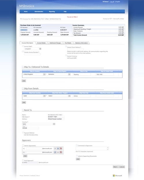 Microsoft Invoice UX Case Study