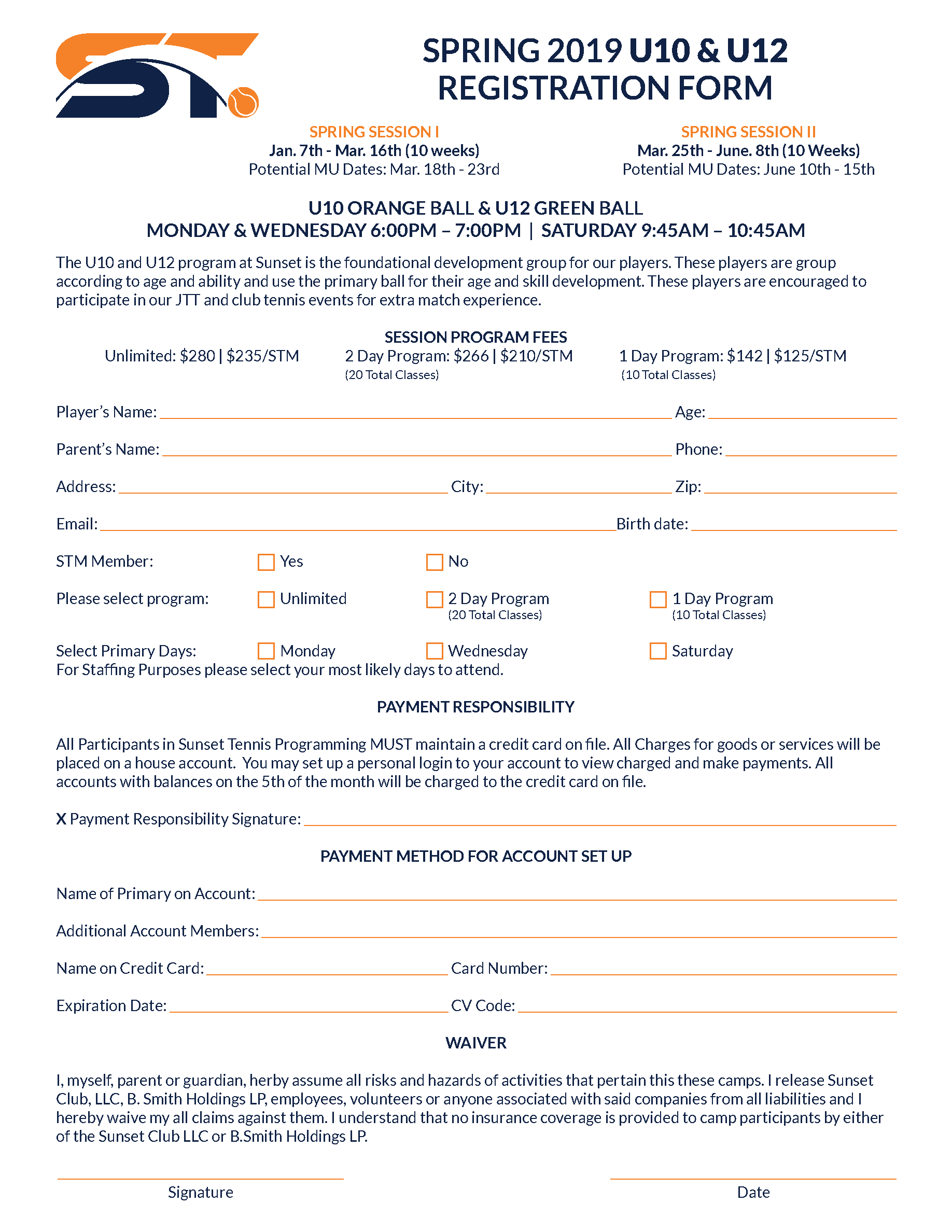 Club at Sunset: Tennis