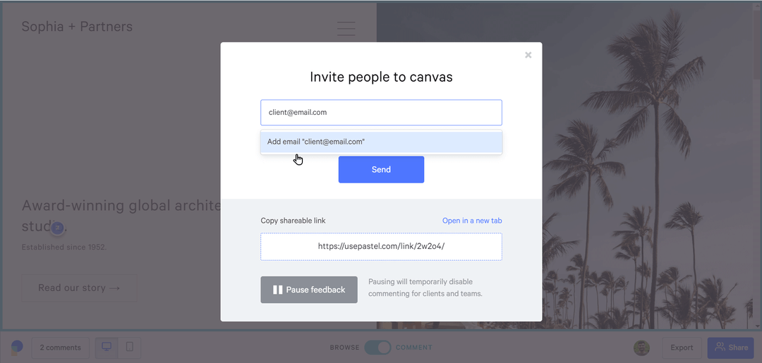 Pastel | Fastest visual website feedback tool for web designers ...