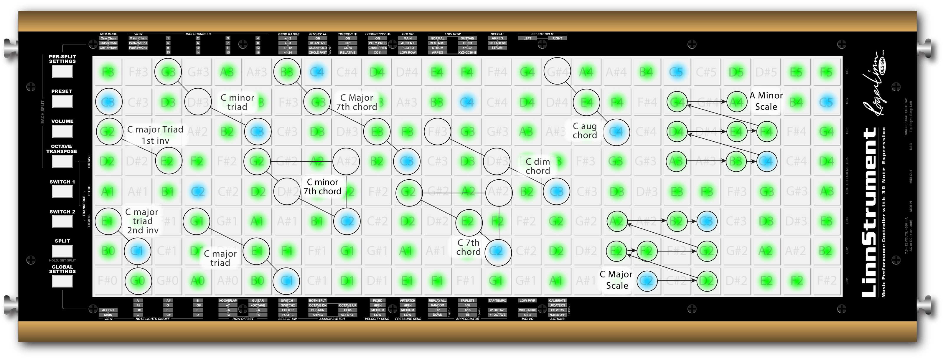 Support - LinnStrument - Chord and Scale Shapes