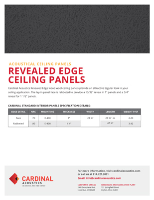 Detailed Product Sheets