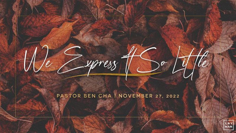 Sermons at Christian Layman Church