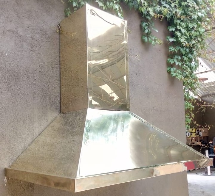 Amoretti Brothers Custom Range Hoods - Francesca Brass Range Hood