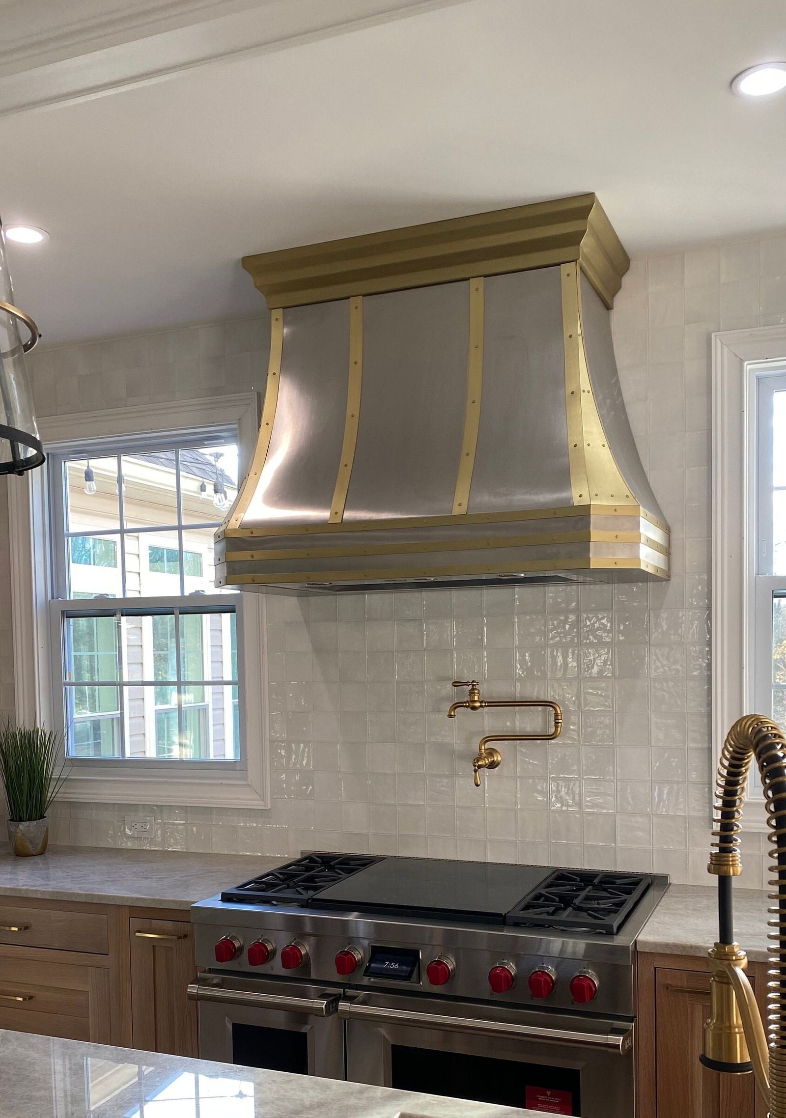 Amoretti Brothers Custom Range Hoods - Stainless Steel and Brass Range ...