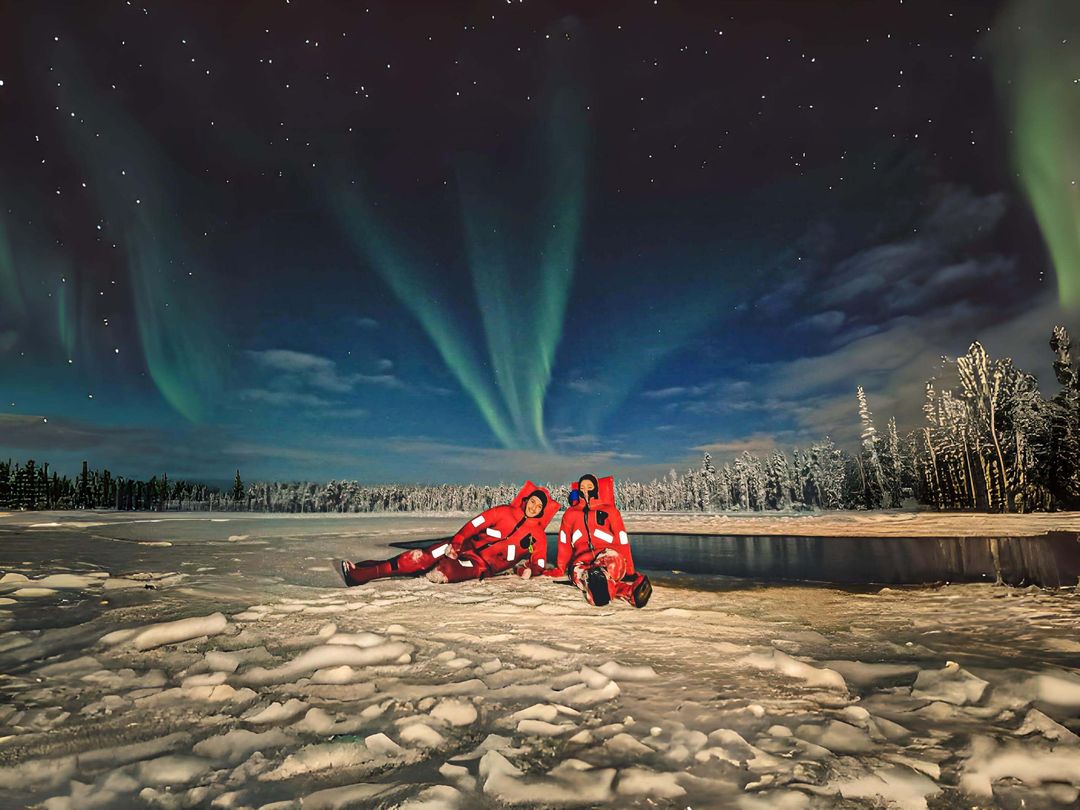 Aurora Arctic Ice Floating | Rovaniemi | Book Online | Nordic Adventures