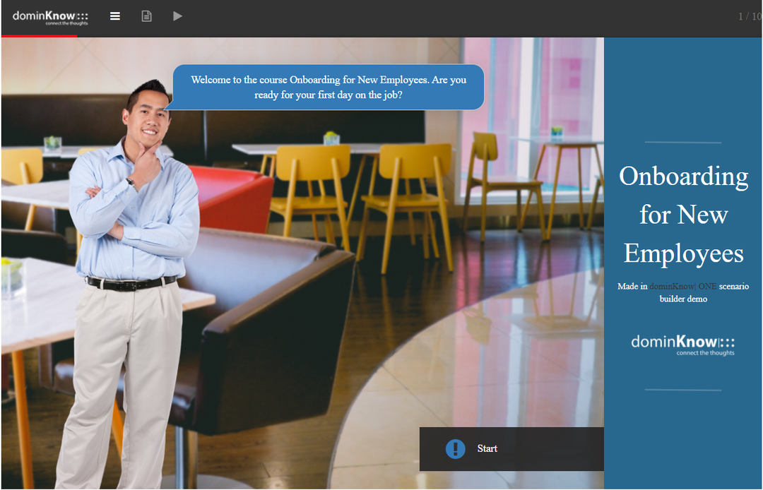 Scenario-Based eLearning Example: Personalization without Programming