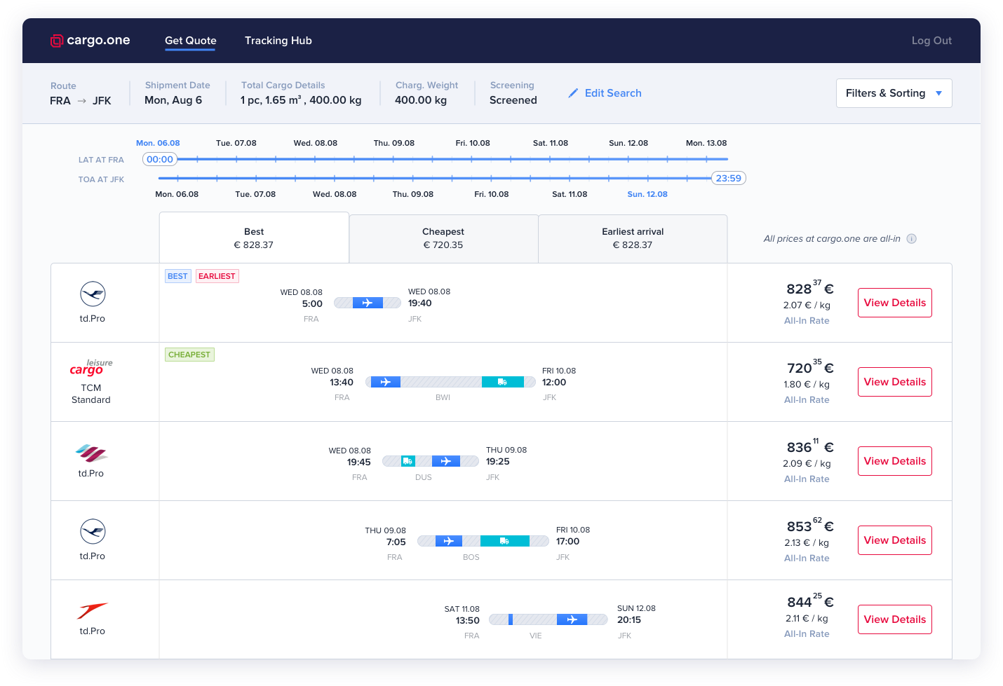 cargo.one – Smarter air cargo booking