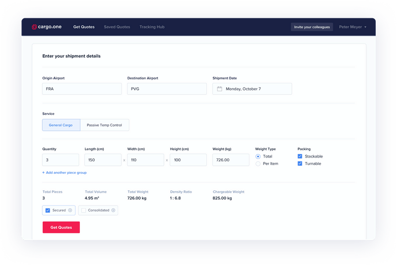 cargo.one – The easiest way to book air cargo