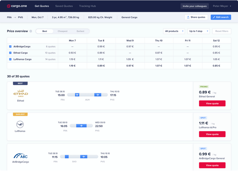 cargo.one – The easiest way to book air cargo