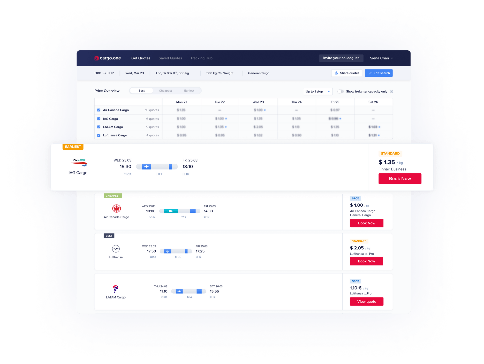 cargo.one for Airlines