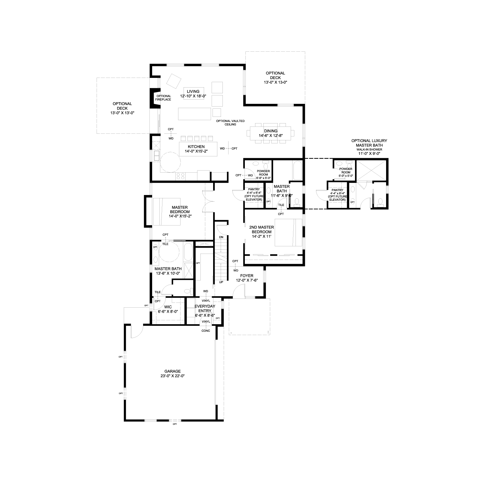 Gable A Floor Plans | Santino Court