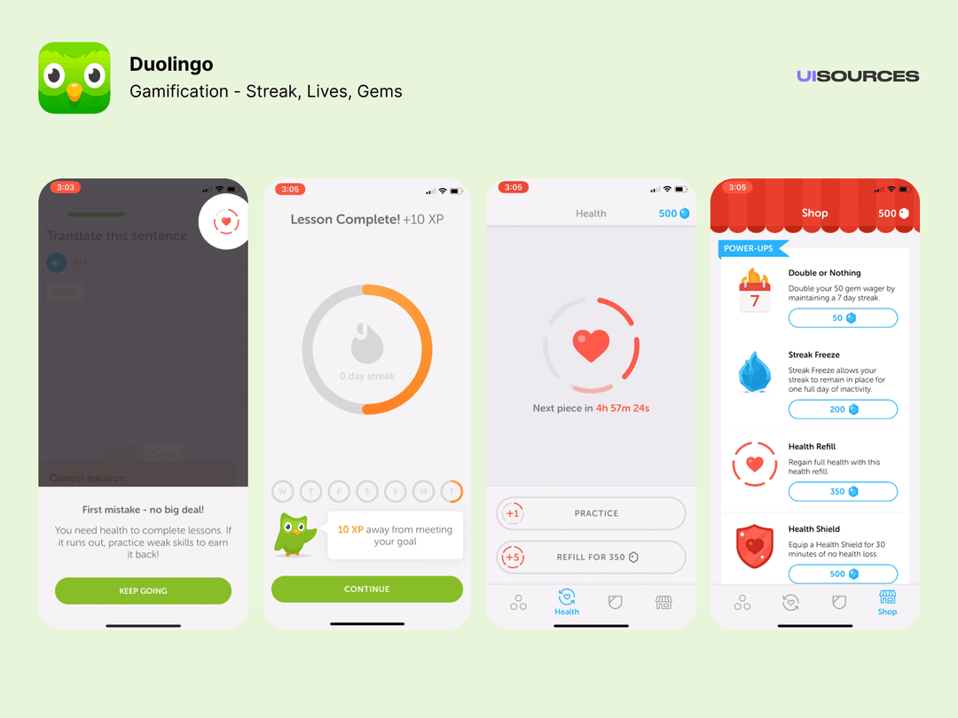 Duolingo - Screenshots | UI Sources