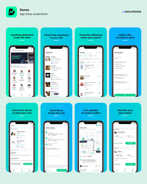 Dunzo - App Store Screenshots Screenshots | UI Sources