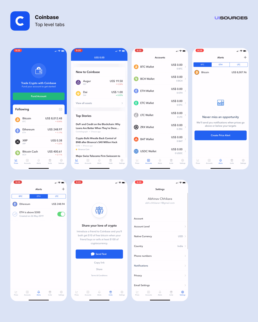 Coinbase - Screenshots | UI Sources